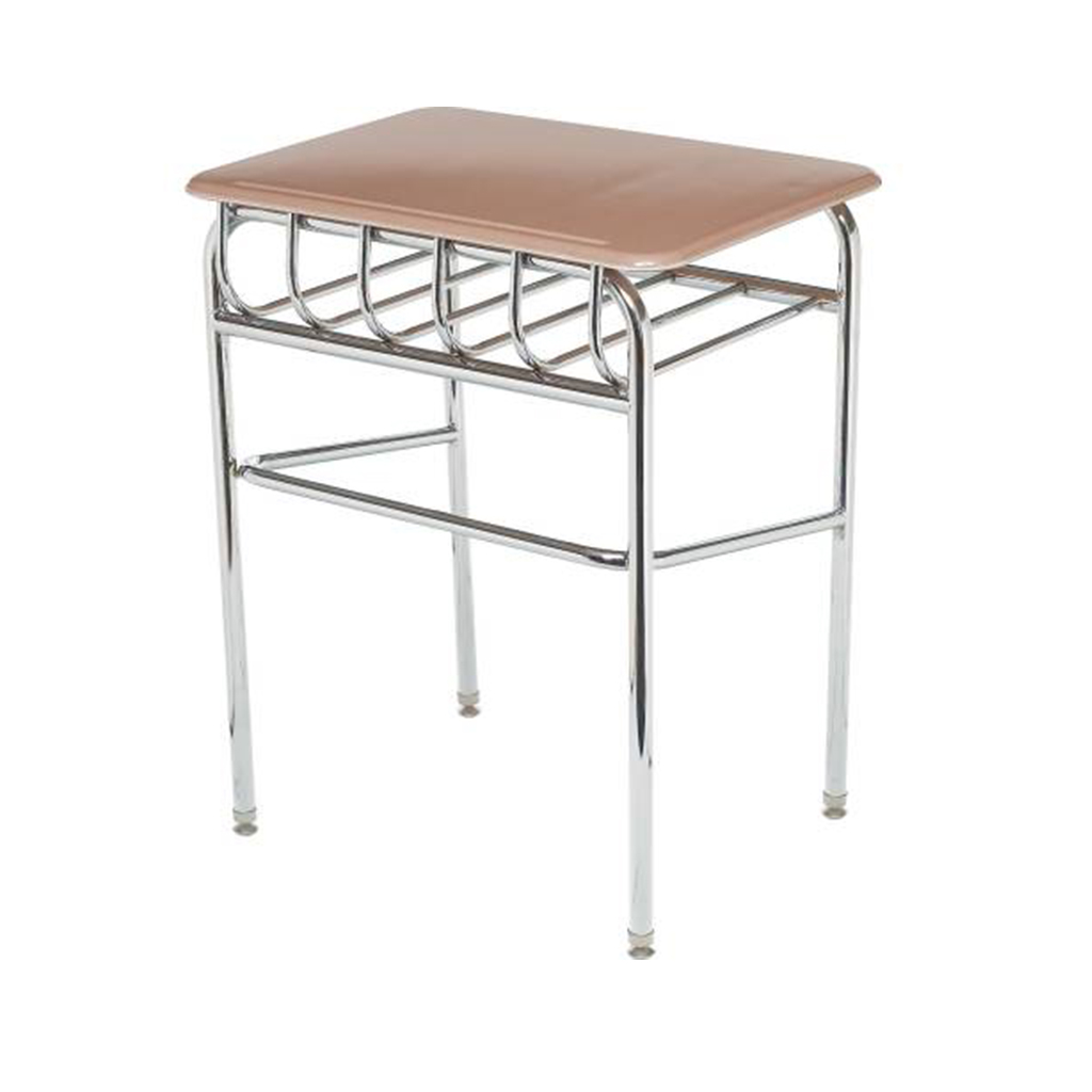 Hard Plastic Study Top Desk with Bookrack | Columbia